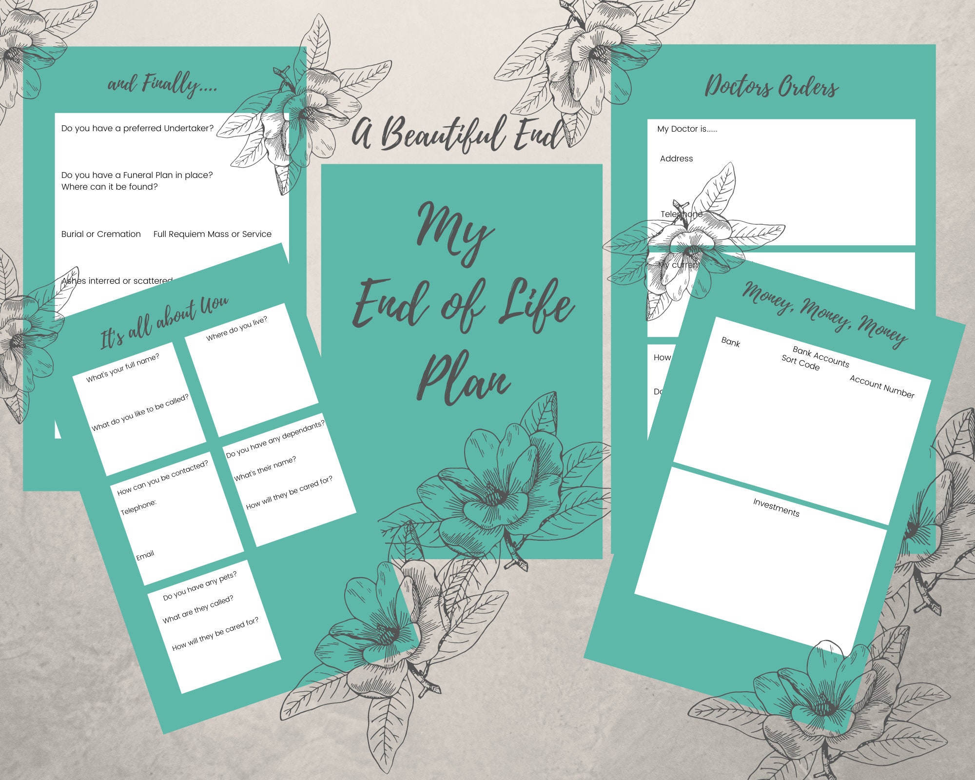 End Of Life Planner Template - prntbl.concejomunicipaldechinu.gov.co