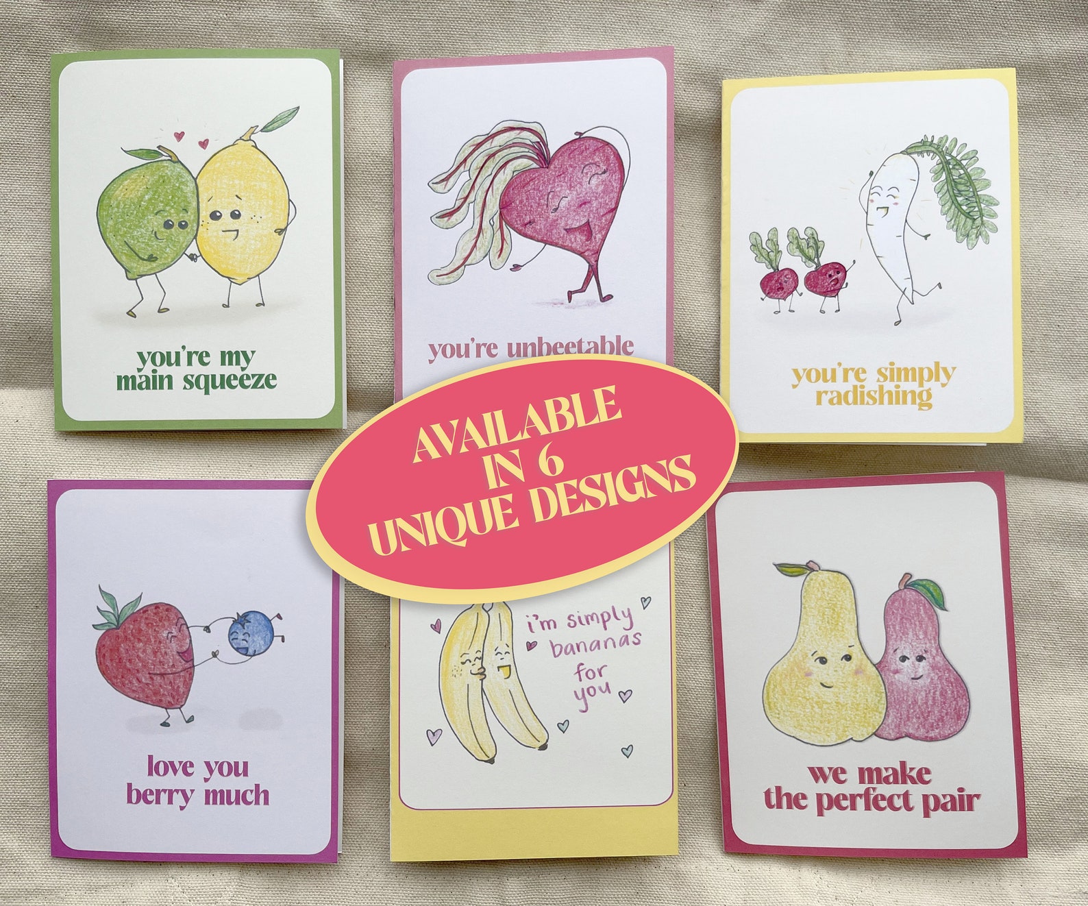 PRINTABLE "main Squeeze" A2 Valentine Veggie Card, Perfect for ...