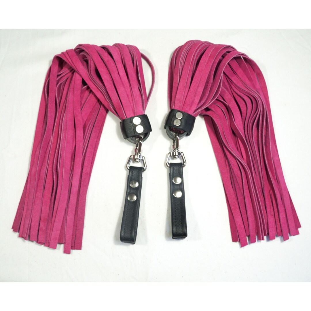 Florentine Finger Loop "poi" Handle Floggers - Pink - Etsy