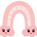 Baby Pink Rainbow Bundle, Clip Art Set, 12 Rainbows, Digital, Baby ...