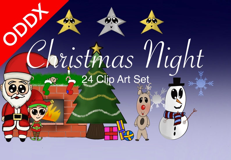 Christmas Clipart Set, Clipart Bundle, Christmas Bundle, Instand ...