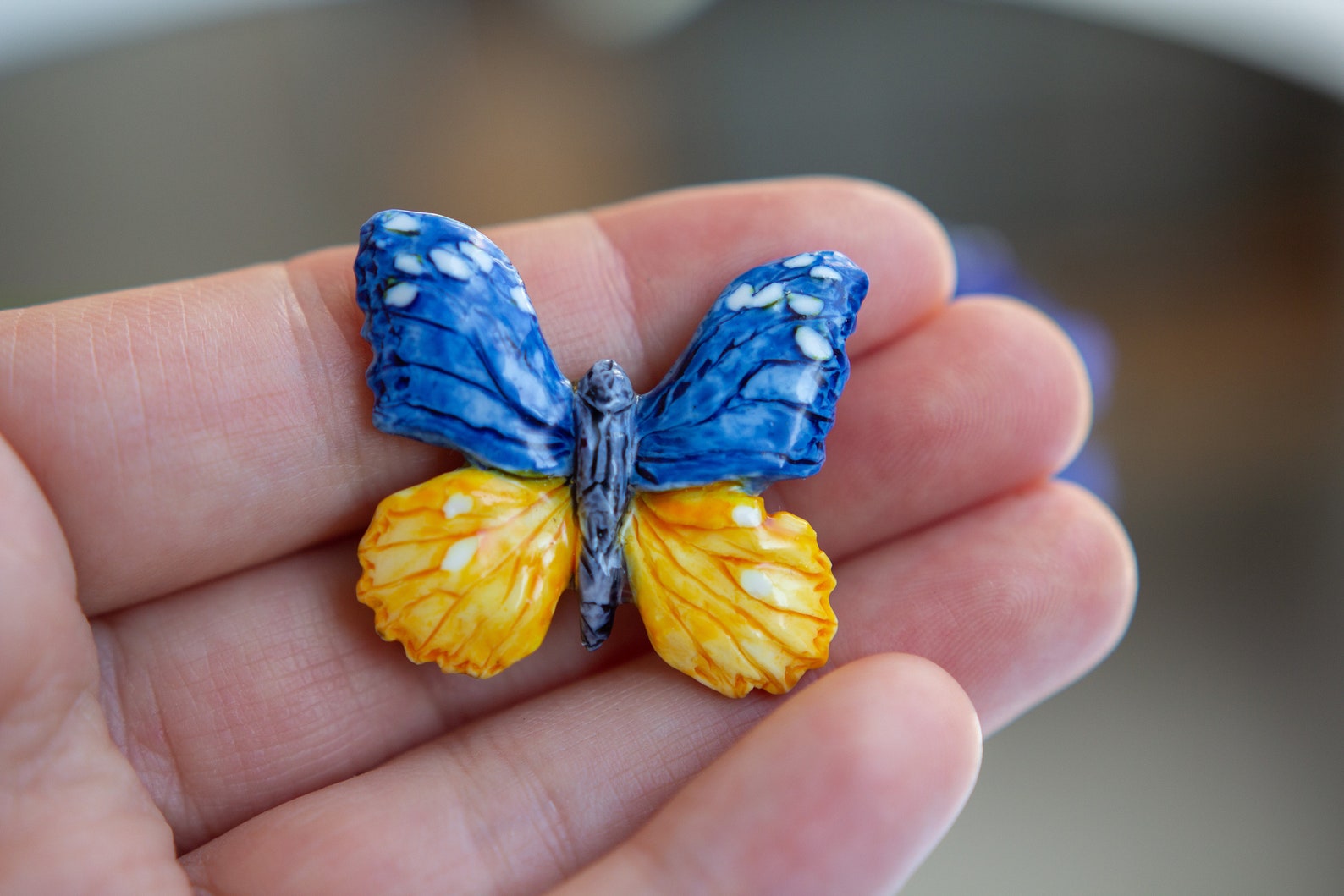 Ukraine Butterfly Brooch/ Solidarity Blue Yellow Butterfly - Etsy