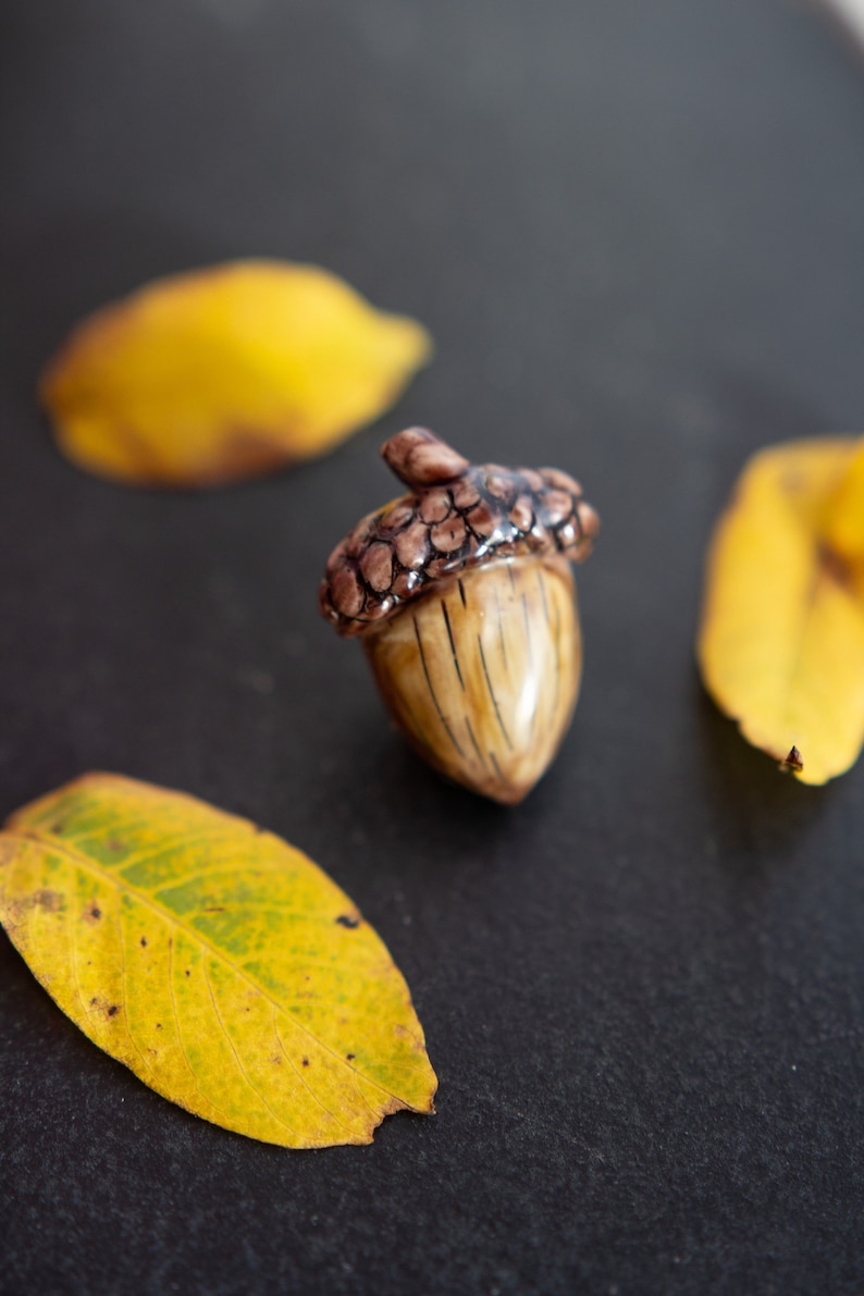 Realistic Acorn Brooch – Rustic Oak Tree Pin, Nature-inspired Autumn ...