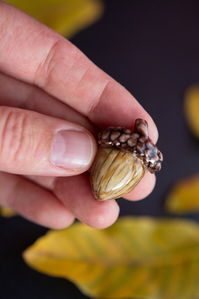 Realistic Acorn Brooch – Rustic Oak Tree Pin, Nature-inspired Autumn ...