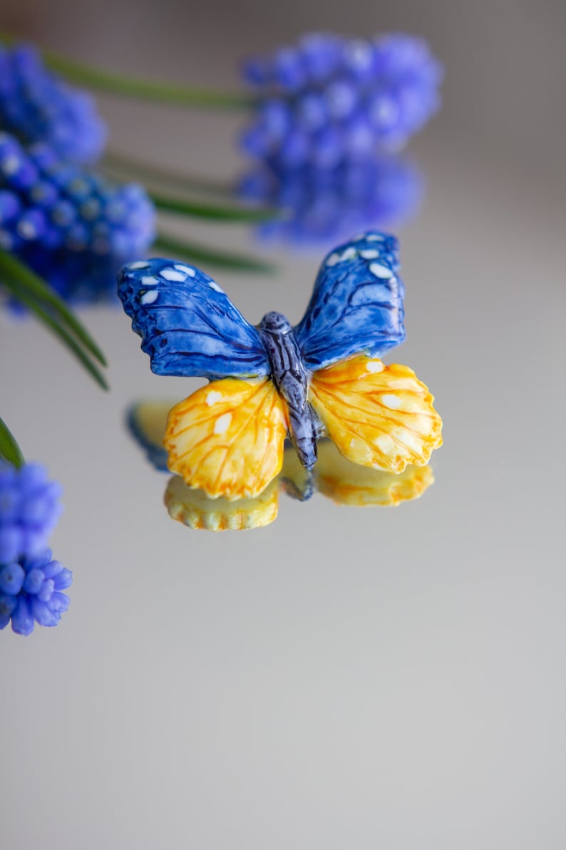 Ukraine Butterfly Brooch/ Solidarity Blue, Yellow Butterfly Pin ...