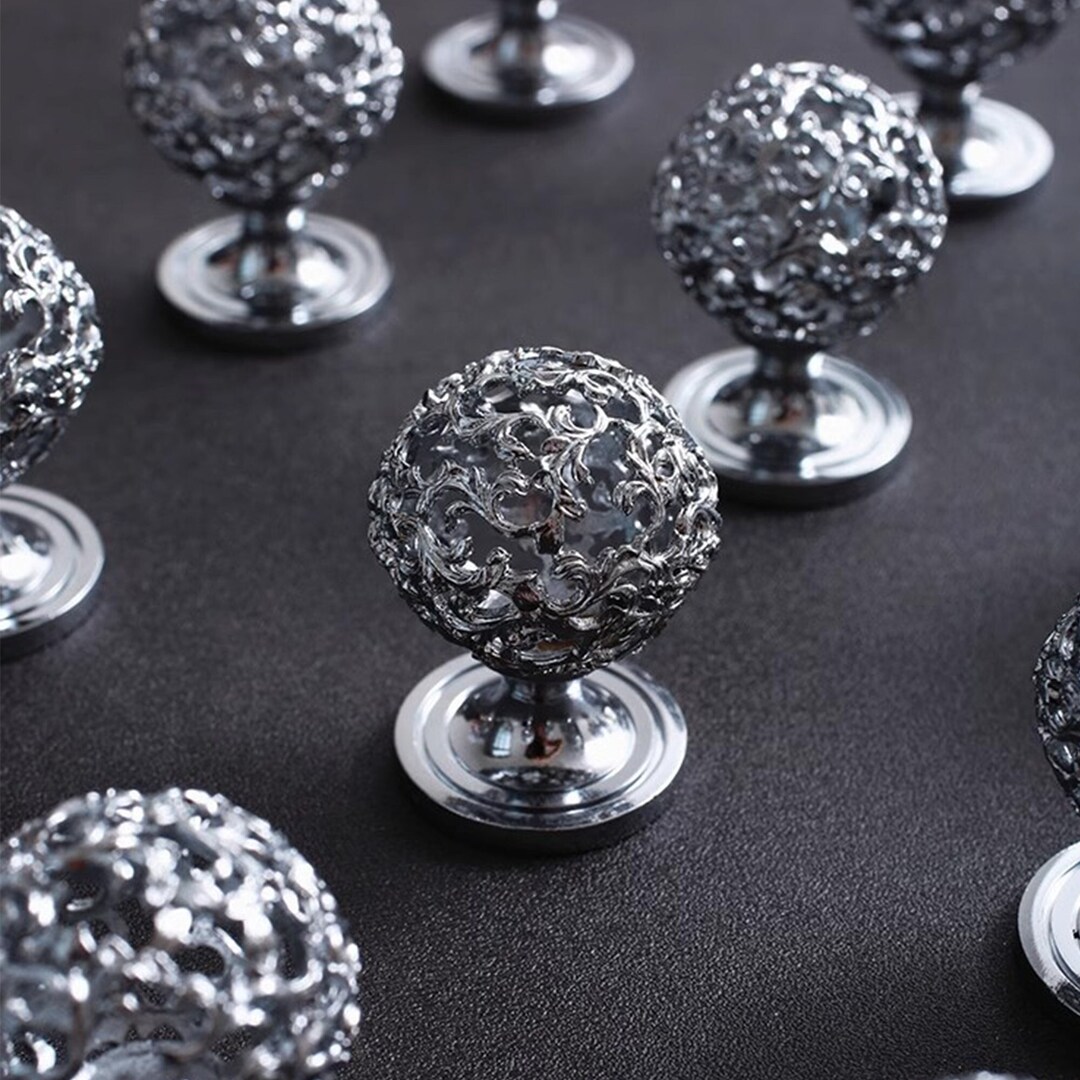 Silver Closet Knobs Cabinet Knobs Kitchen Knobs Cupboard - Etsy