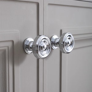 Sliver Round Cabinet Knobs - Cupboard Knobs - Drawer Knobs, Pulls ...