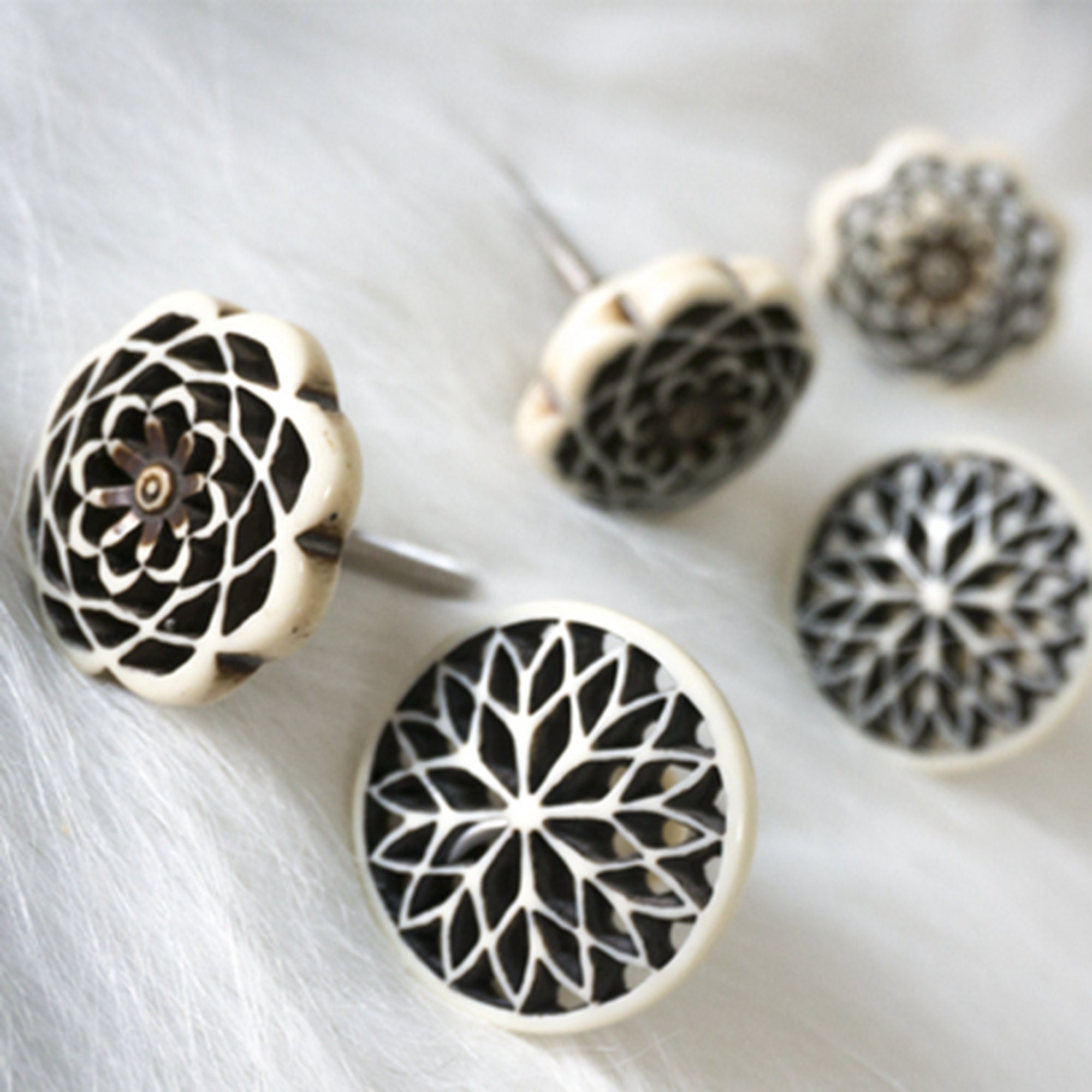 Cabinet Knobs Natural Bull Bone Knobs Drawer Knob Round - Etsy