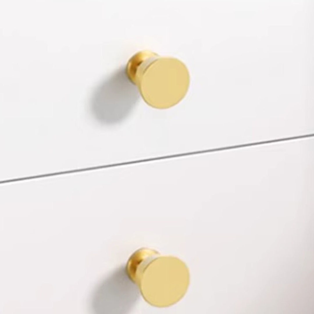 Cabinet Brass Knobs - Dresser Drawer Knobs - Closet Knobs - Cabinet ...