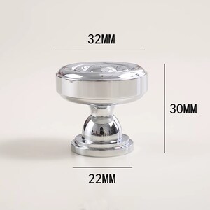 Sliver Round Cabinet Knobs - Cupboard Knobs - Drawer Knobs, Pulls - Door Knobs - Handles for ...