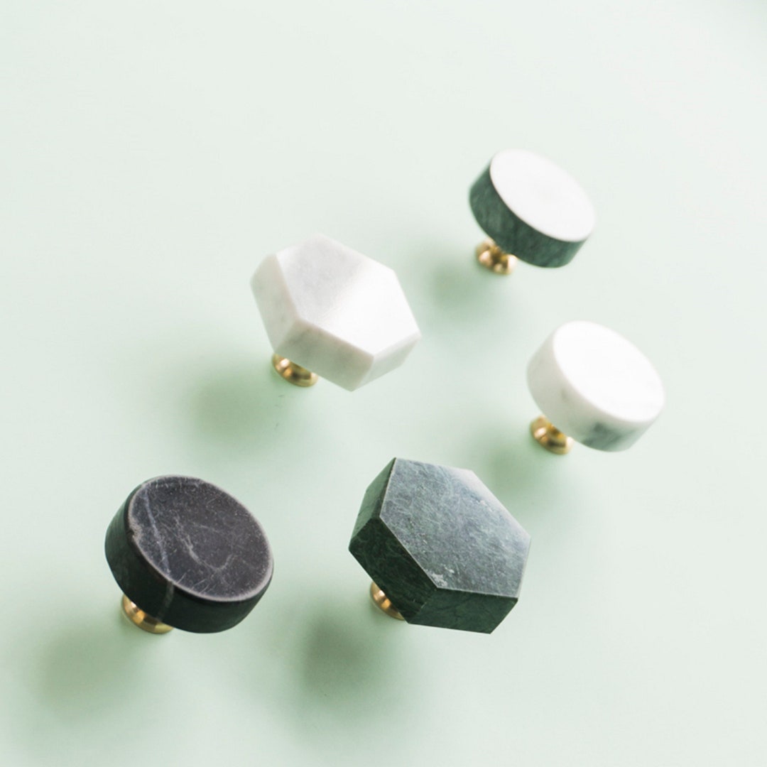 Marble Knobs Cabinet Knobs Drawer Knobs Kitchen Knobs 4 Styles ...