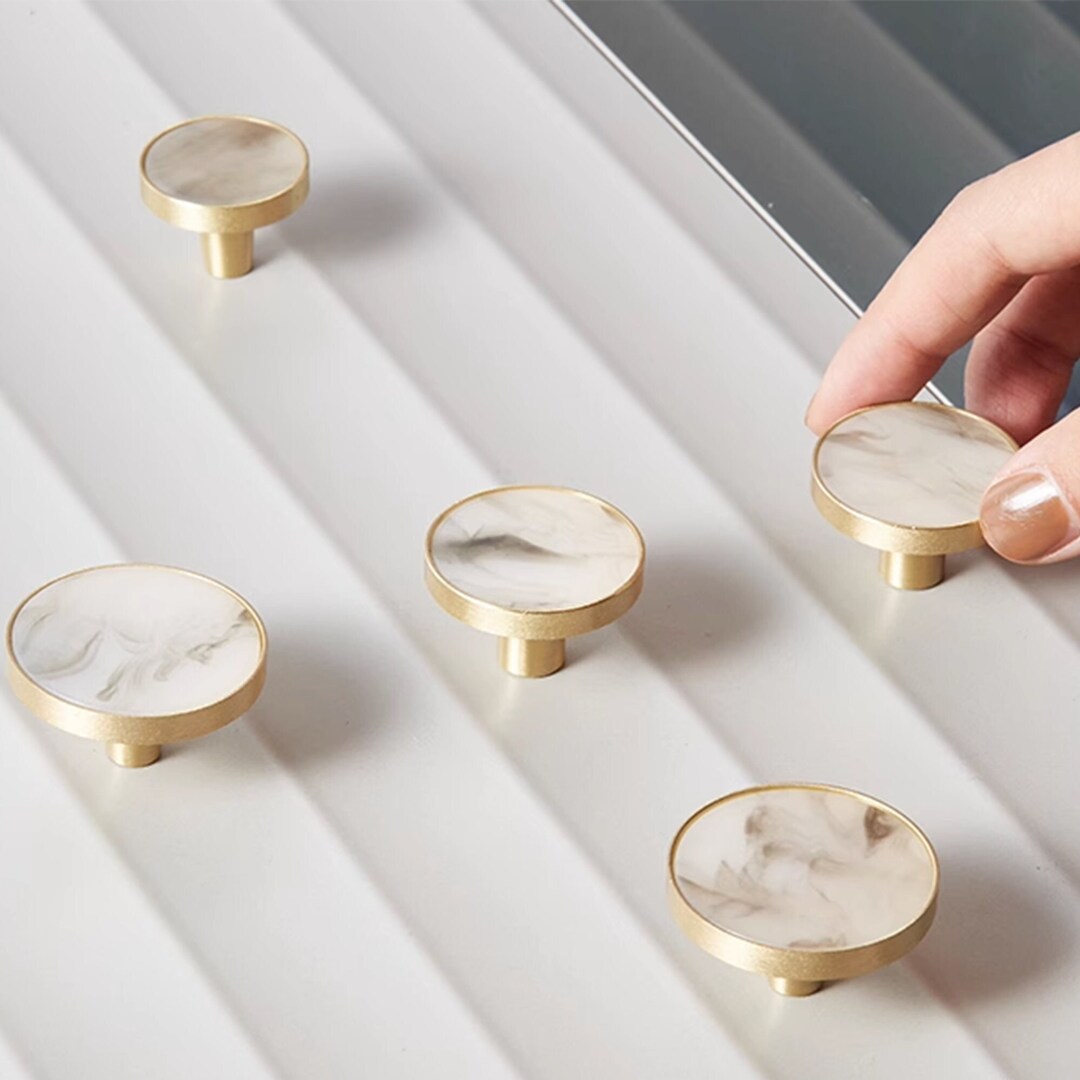 Closet Knobs Cabinet Knobs Kitchen Knobs Cupboard Knobs Marble and ...