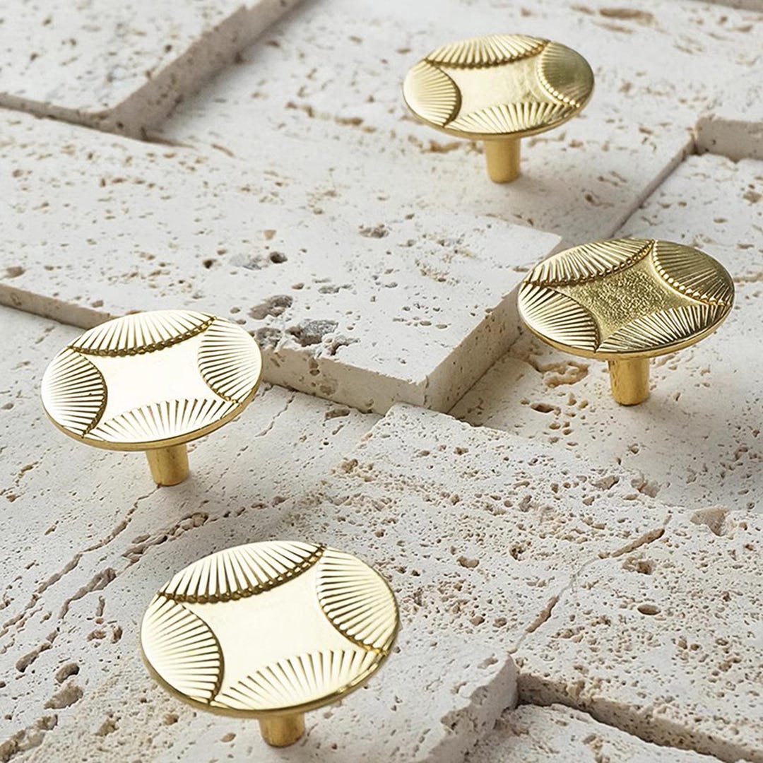 Closet Knobs - Dresser Knobs - Cupboard Knobs - Drawer Knobs - Brass ...