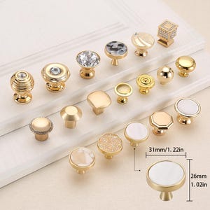 Drawer Knobs With Alloy - Knobs for Closet - Cupboard Knobs - Dresser Knobs - Kitchen Cabinet ...