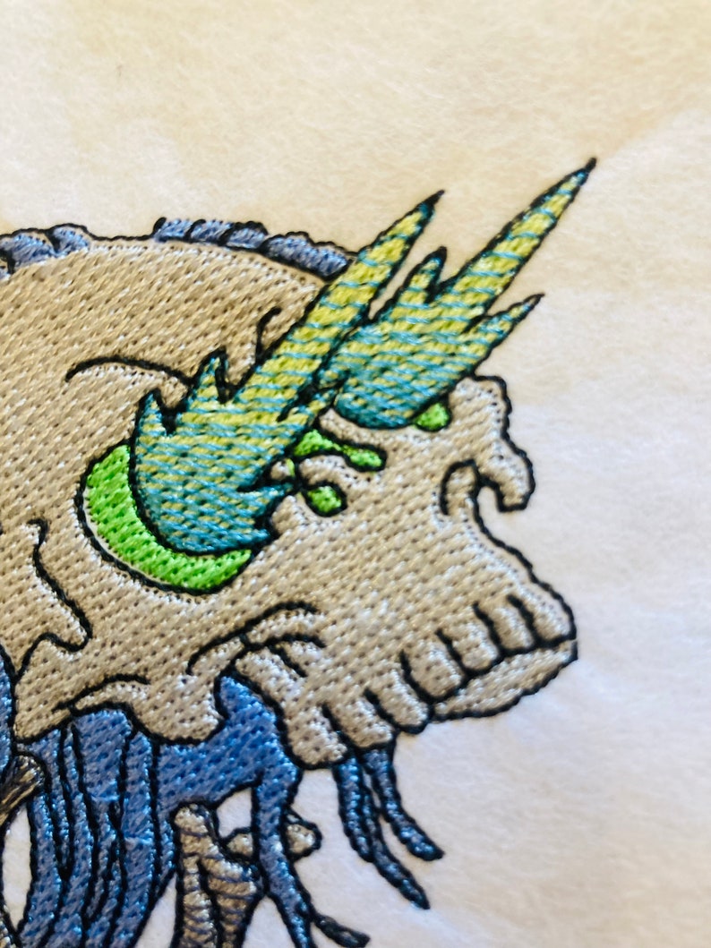 Skull W/ Laser Beam Lightning Bolt Eyes Embroidery File - Etsy