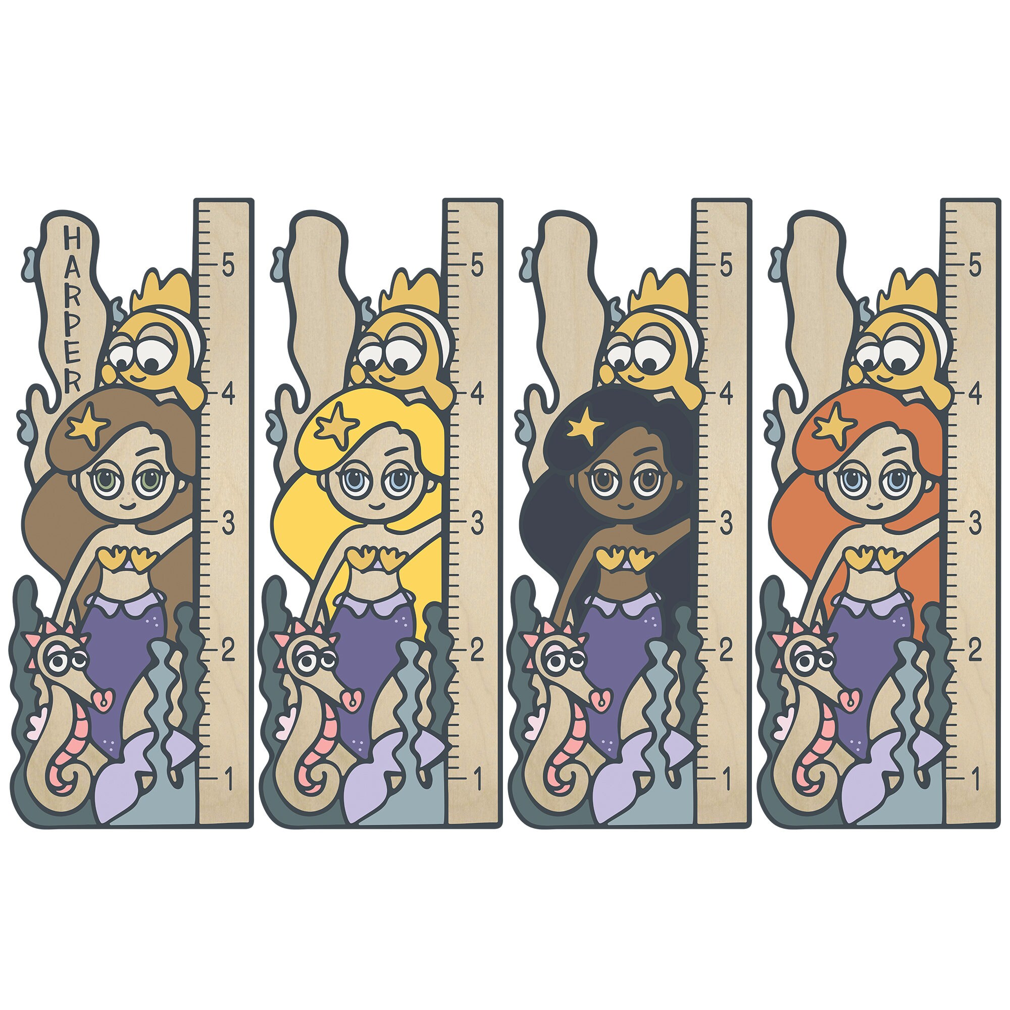 Mermaid Growth Chart - Etsy