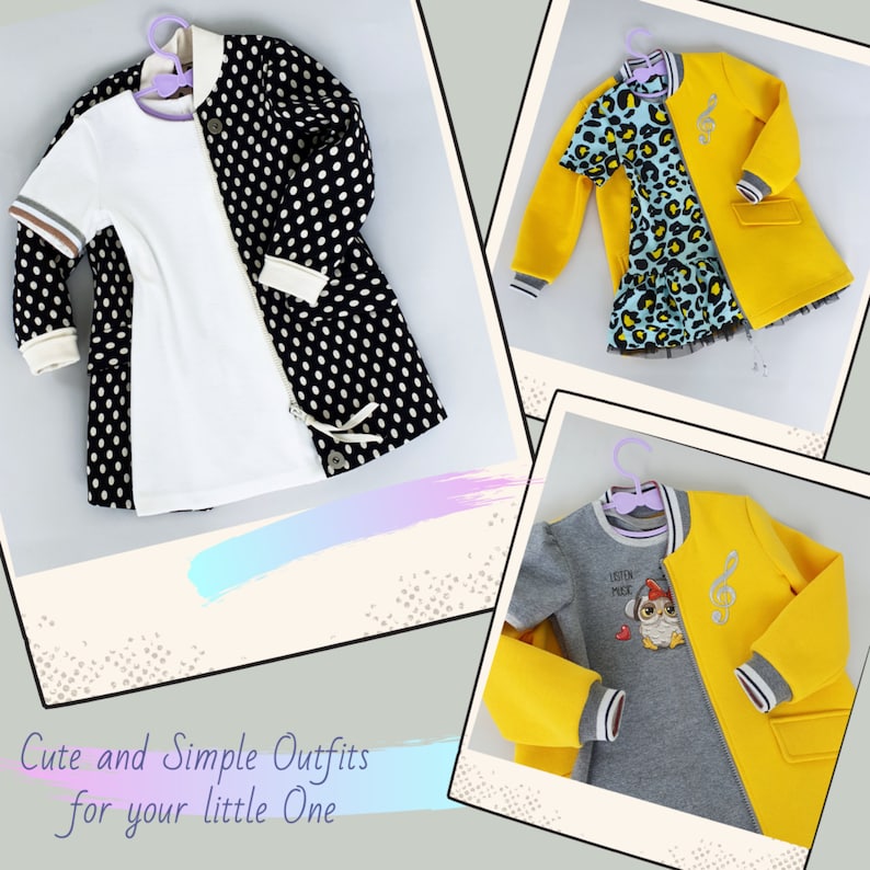 Coat Pdf Sewing Pattern Girls Jacket Pattern Summer Coat | Etsy