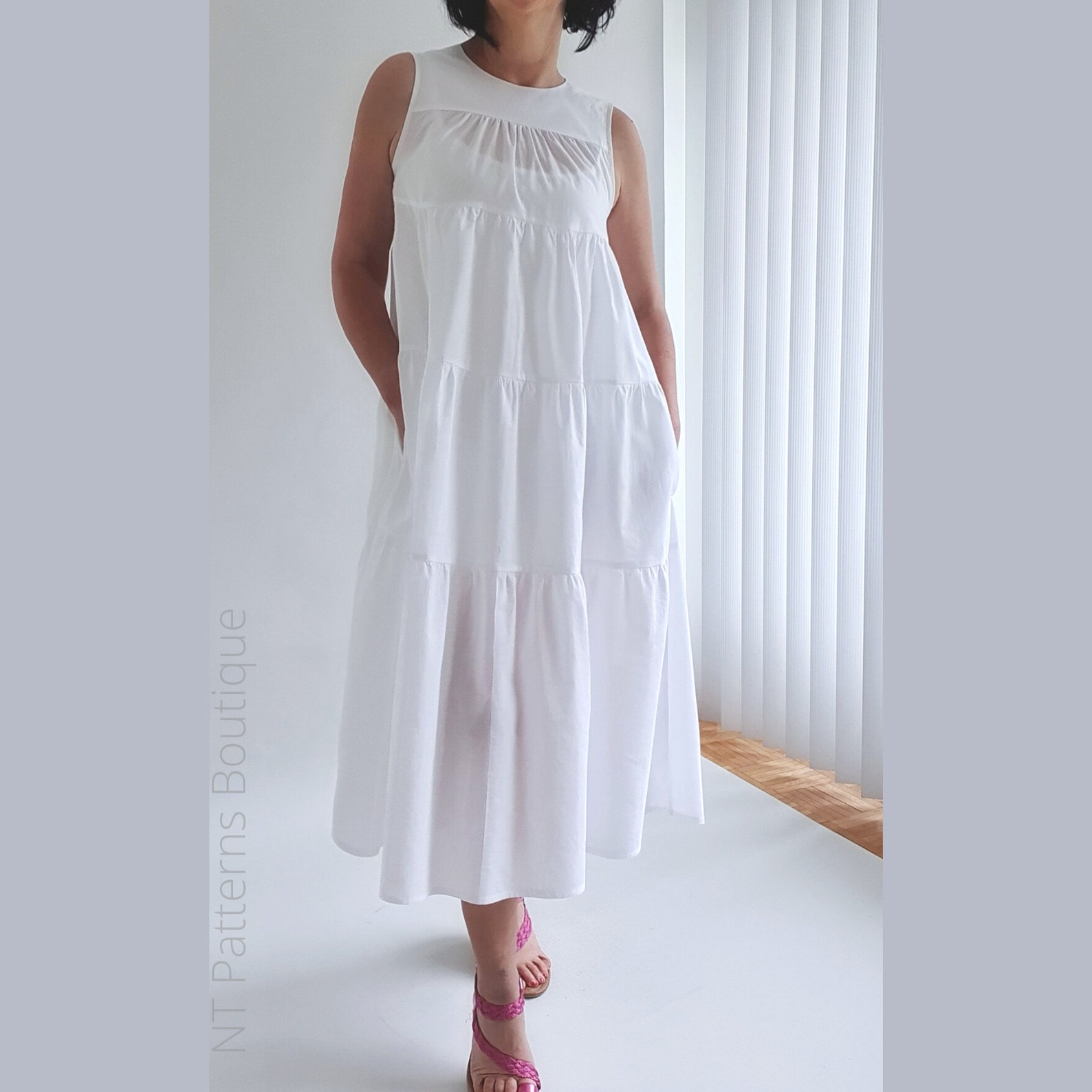 Tiered Dress PDF Pattern, A Line Dress, Sundress, Loose Fit Dress ...