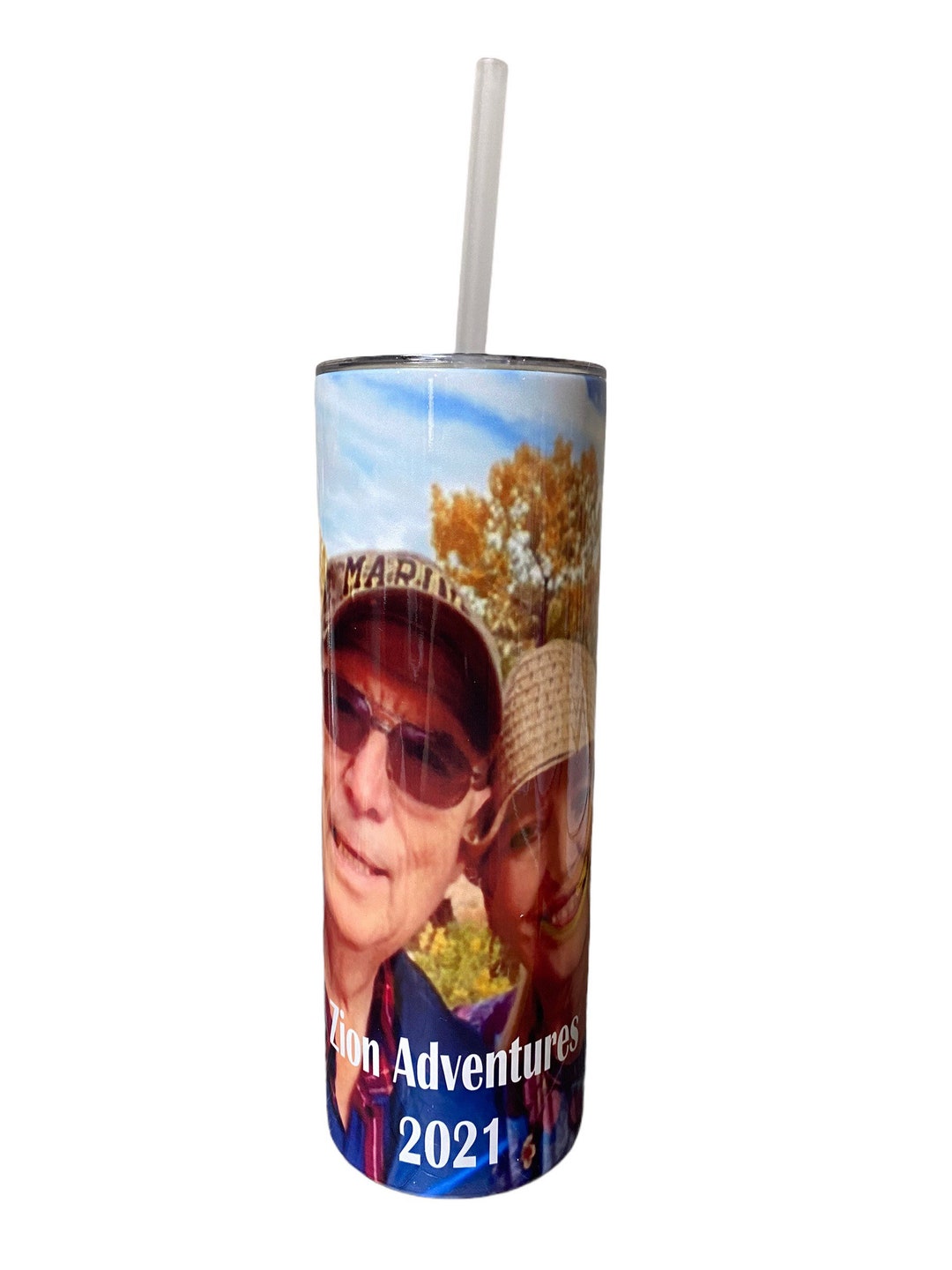Personalized Photo Tumbler Valentines Day Stainless Steel Skinny ...