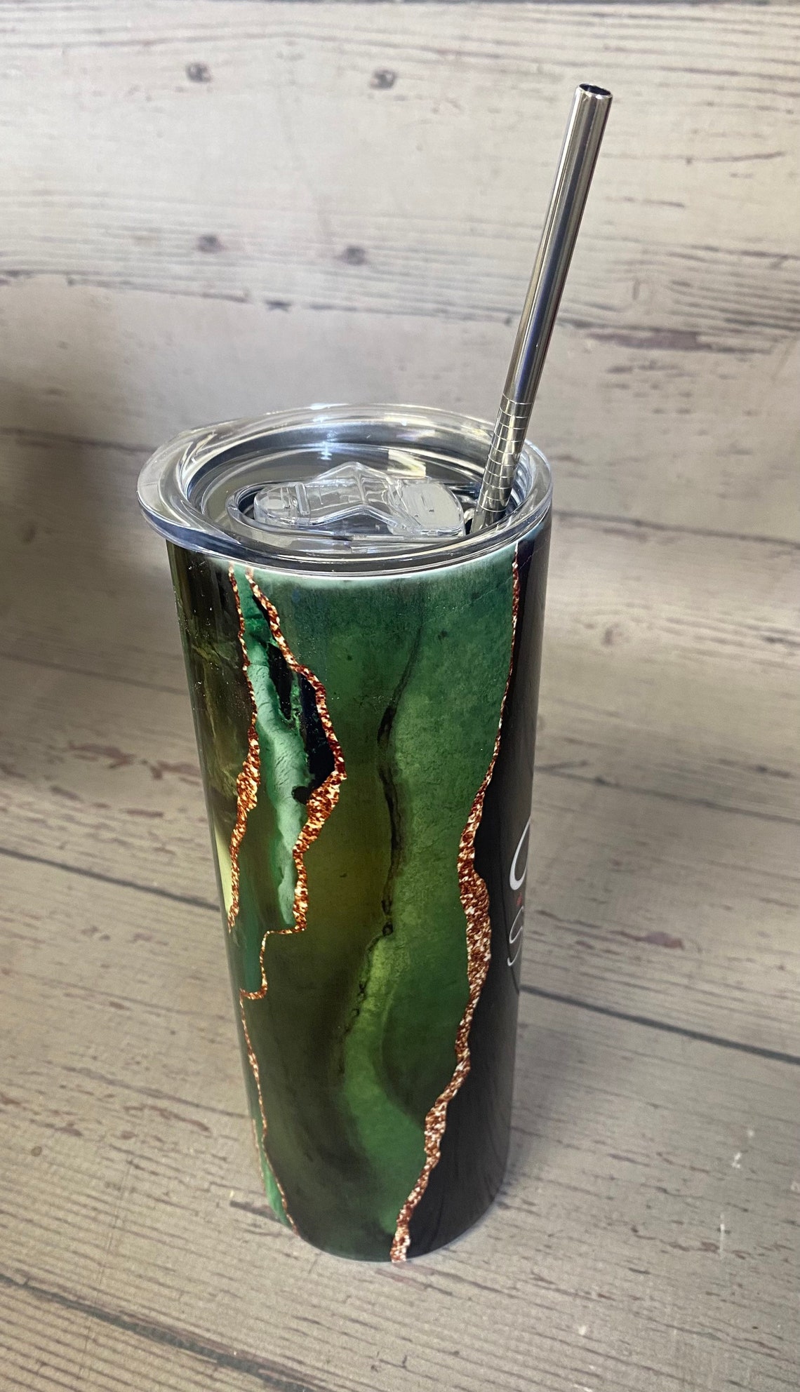 Custom Logo Tumbler Cup Stainless Steel Skinny Tumbler | Etsy