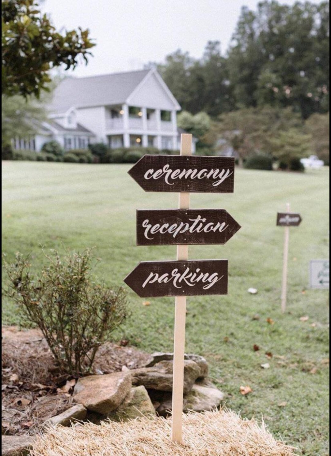 Wedding Directional Signs Wedding Arrows Set of 3 Customized Wedding ...