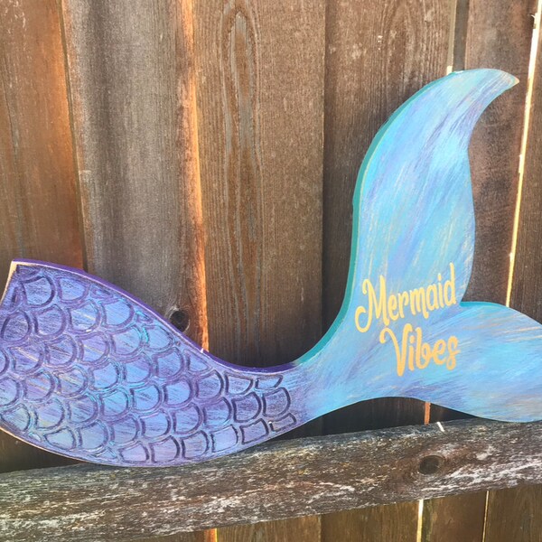 Wood Mermaid Wall Decor - Etsy