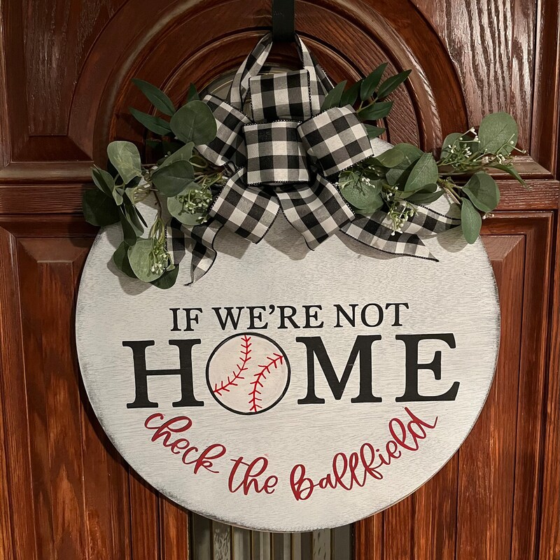 Baseball Door Sign - Etsy