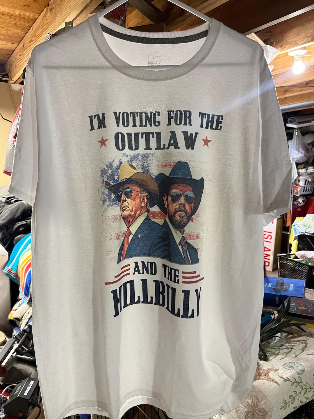 Im Voting for the Outlaw and the Hillbilly T Shirt / Trump Vance 2024 ...