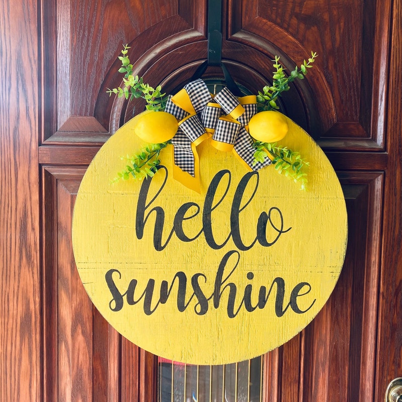 Hello Spring Door Hanger - Etsy