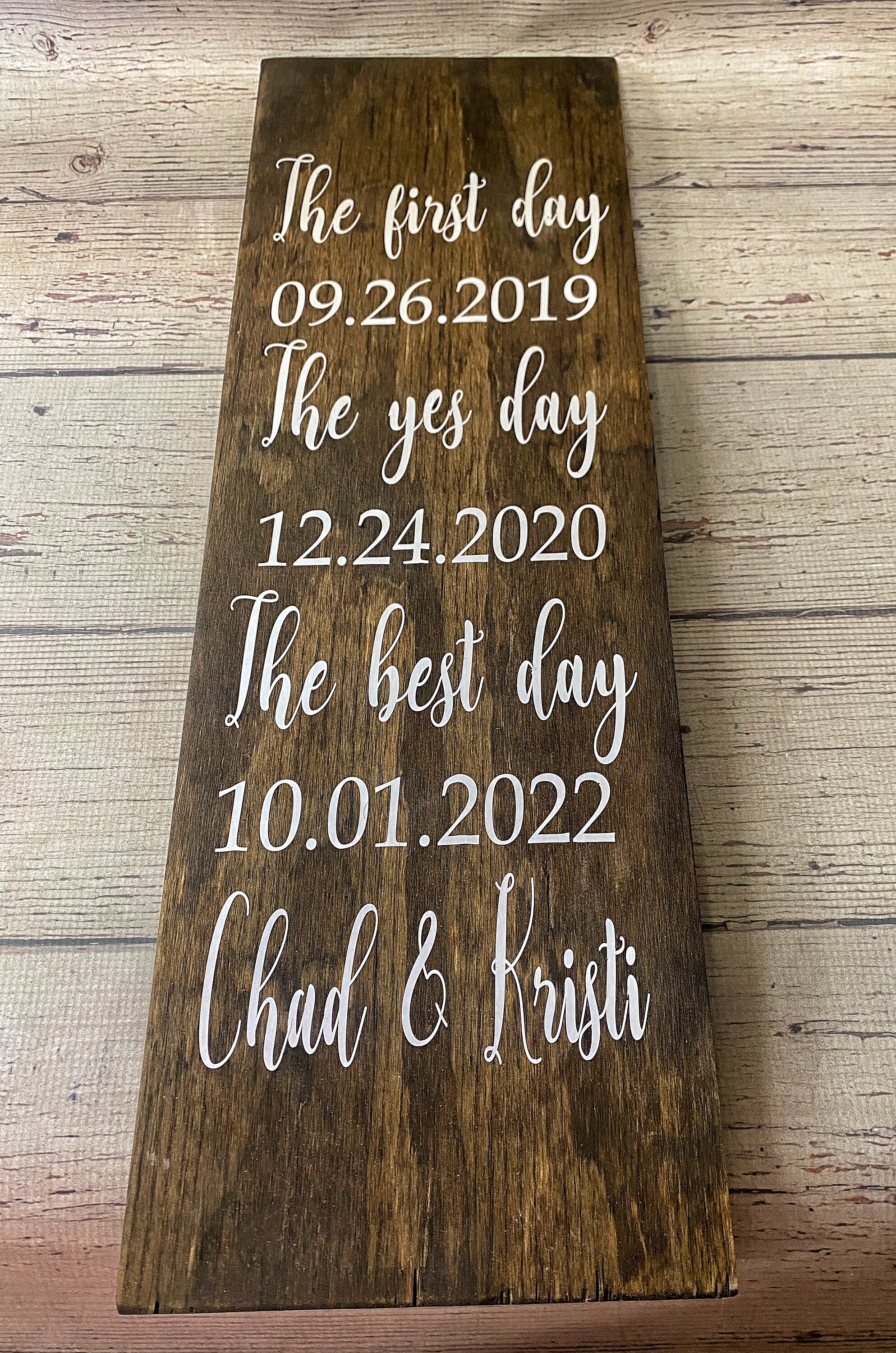 Every Love Story Sign Wooden Wedding Date Signs Our Eyes | Etsy