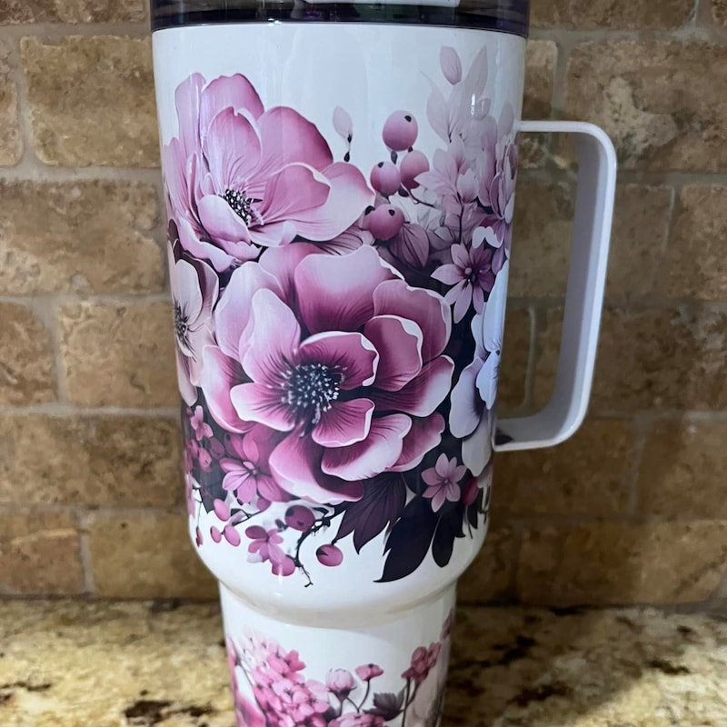 Floral Stanley Cup - Etsy