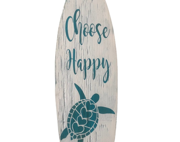 Personalized Surfboard Signs Choose Happy Beach House Wall - Etsy