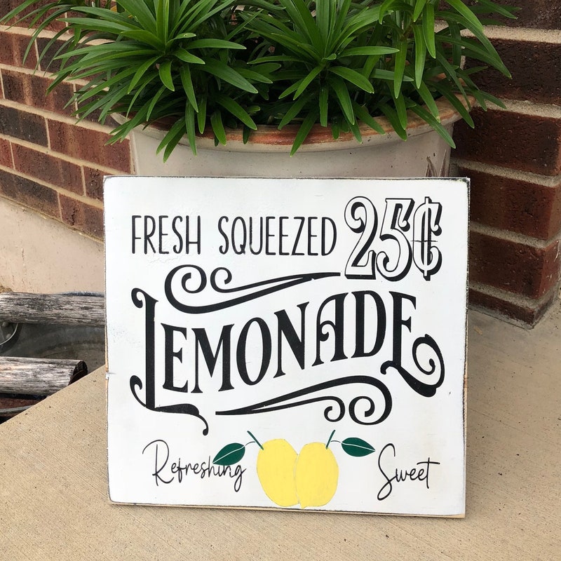 Lemonade 25 Cent Sign - Etsy