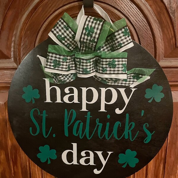 St Patricks Day Door Hanger Etsy