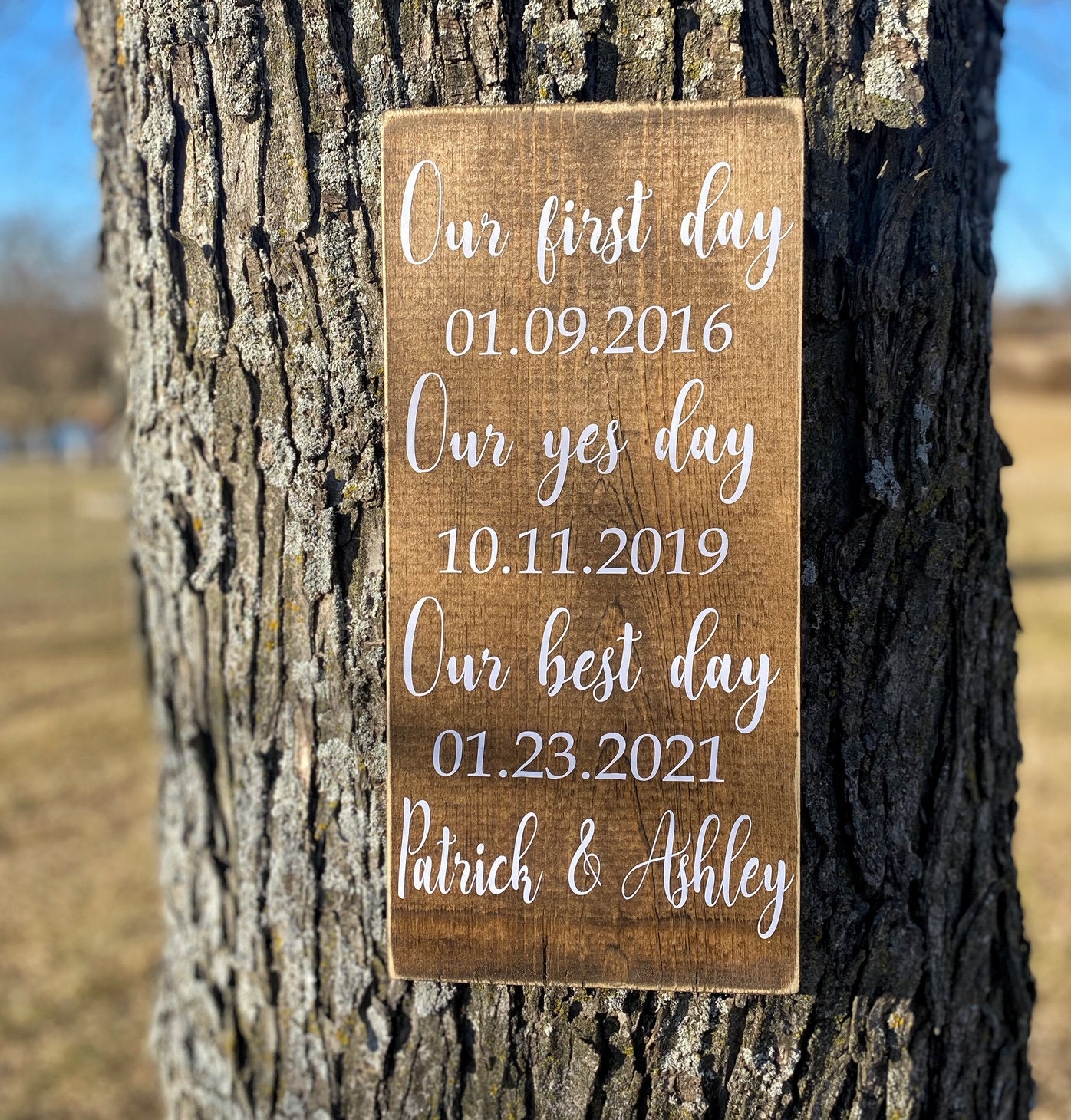 Every Love Story Sign Wooden Wedding Date Signs Our Eyes | Etsy