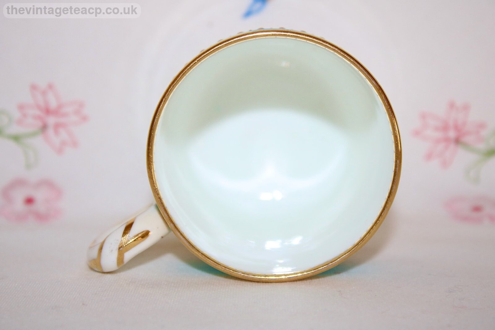 Antique 1800s Minton Turquoise and Gold Cup and Saucer - Etsy