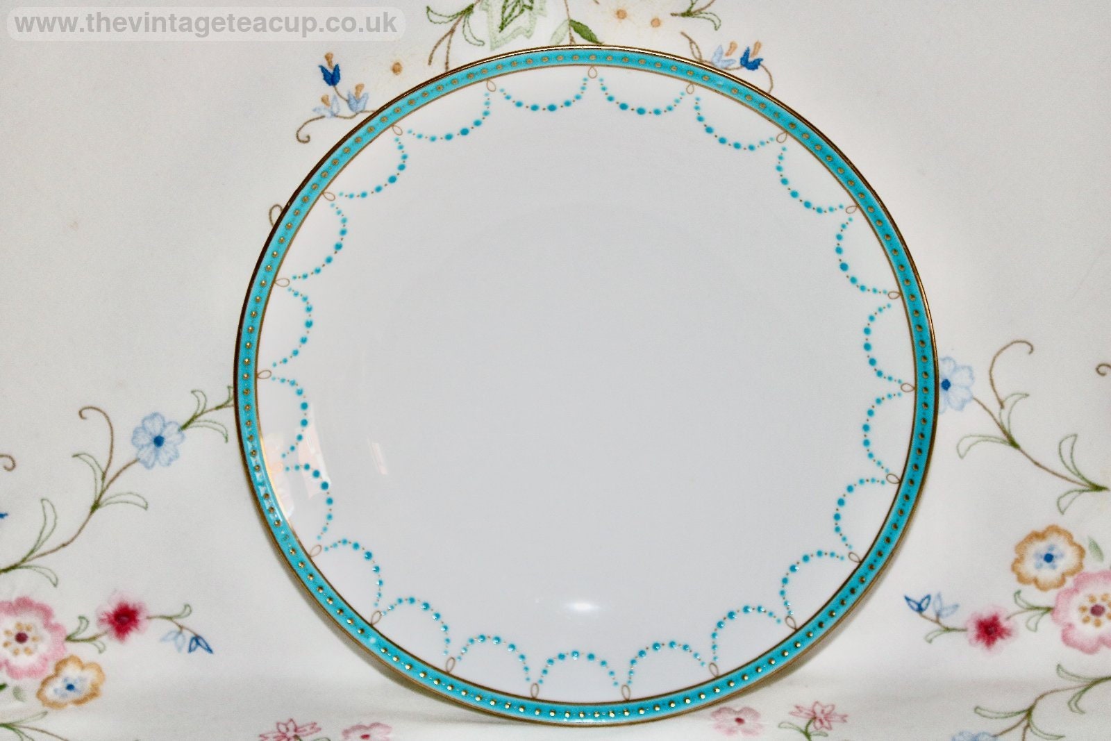 Antique Minton Bone China Turquoise and Gold Plate. - Etsy
