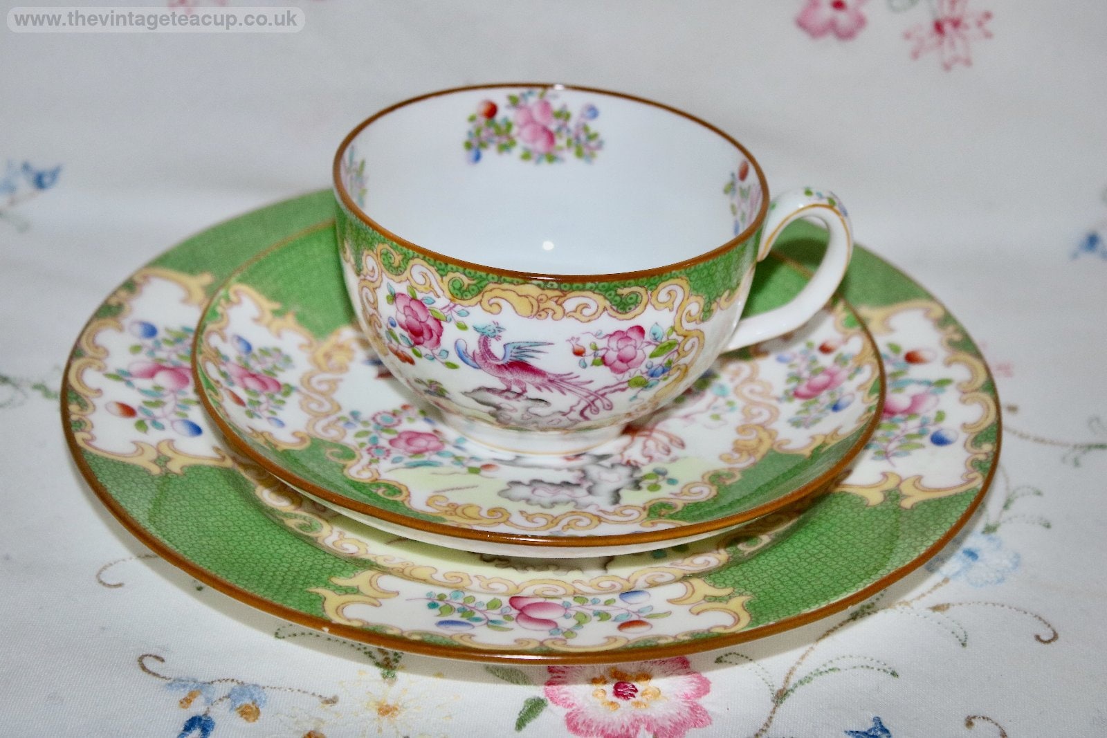 Antique Minton Cockatrice Tea Trio - Etsy