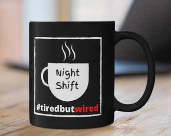 Funny Night Shift Mugs, Night Shift Gifts, Pulled an All-dayer It Was Pretty Rough, Night Shift ...