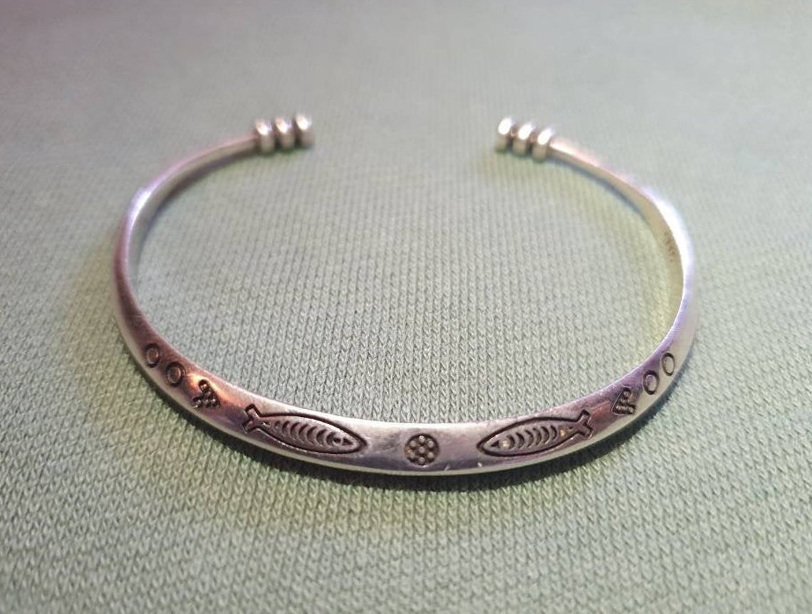 Mens Bracelet Aztec Bangle 925 Silver Silver Sterling Boho | Etsy