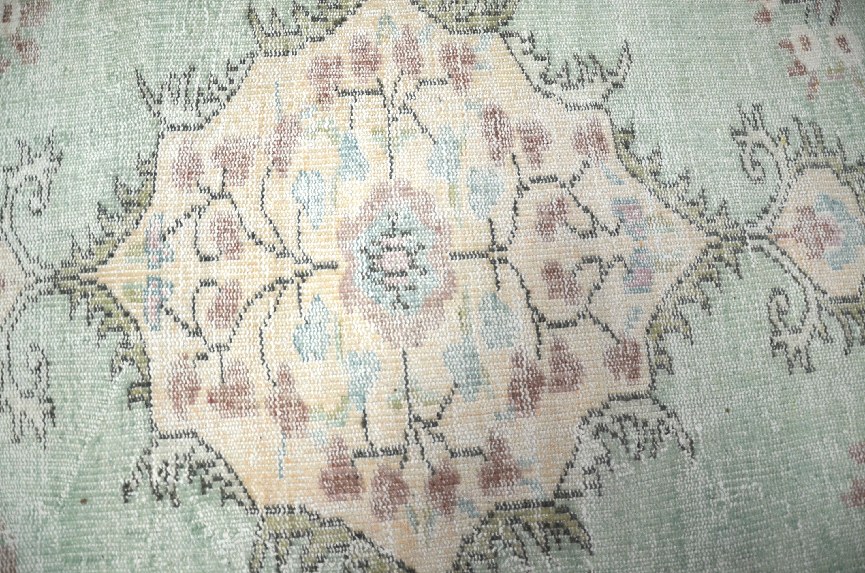 60s Turkish Green Rug Faded Green Rug Vintage Medallion - Etsy