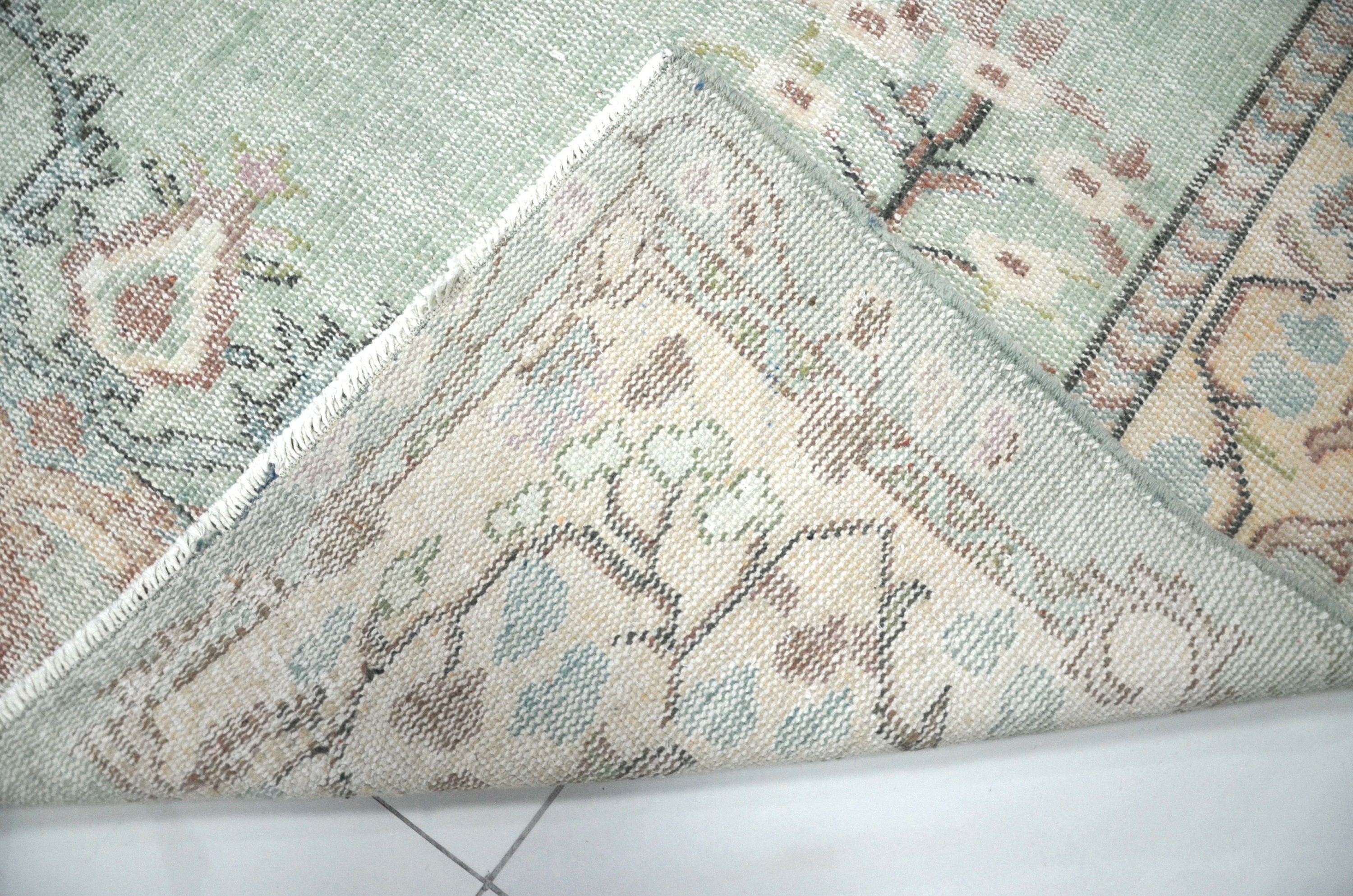 60s Turkish Green Rug Faded Green Rug Vintage Medallion - Etsy