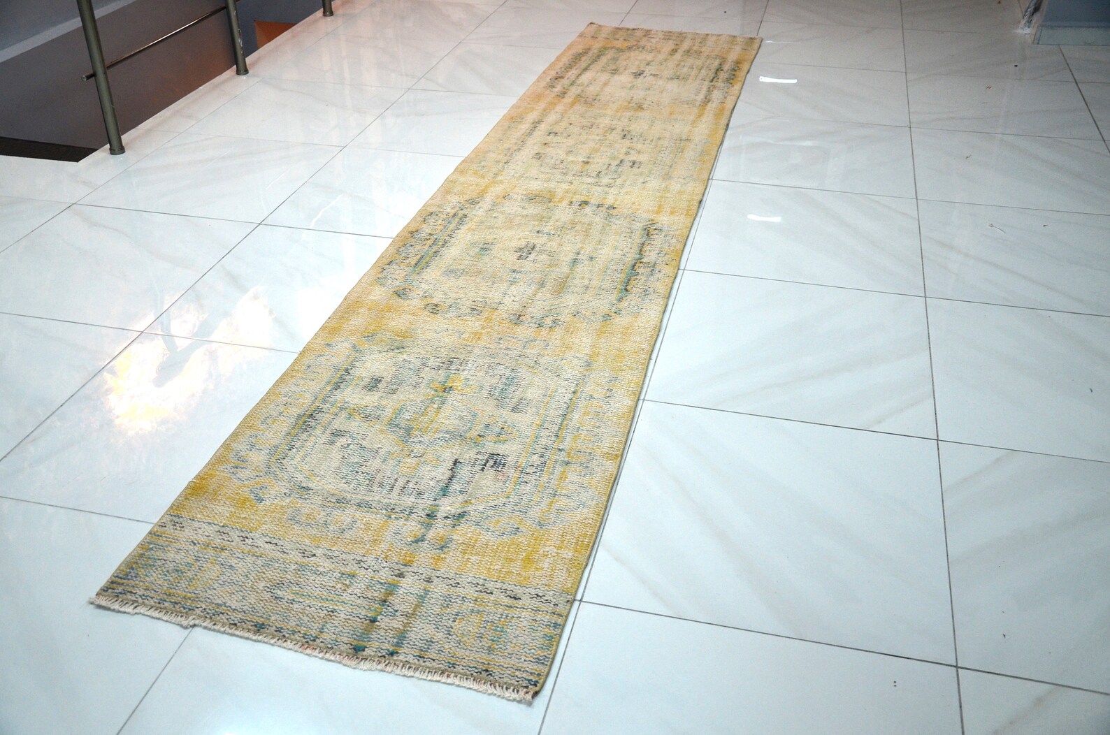 Boho Home Decor Runner Rug Pale Turkish Runner Rug Antique - Etsy