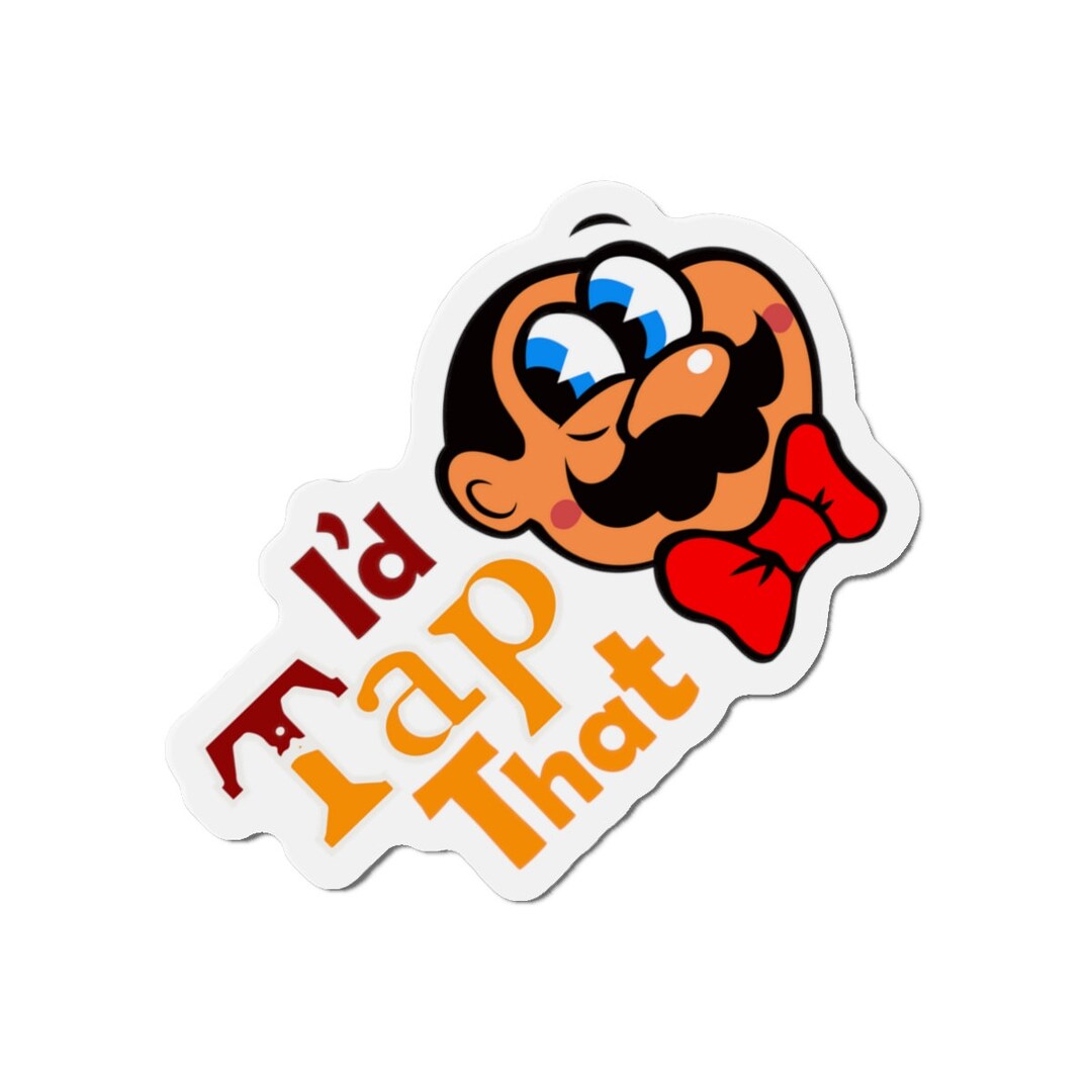 I'd Tap That | Funny Retro Game Humor | Kiss Cut Sticker - Etsy