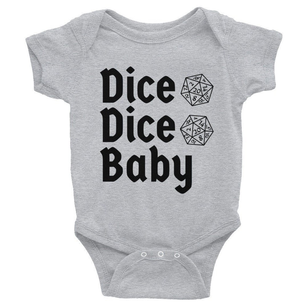 Dice Dice Baby / Funny Gamer Baby Onsie / Tabletop RPG / Traje Infantil ...