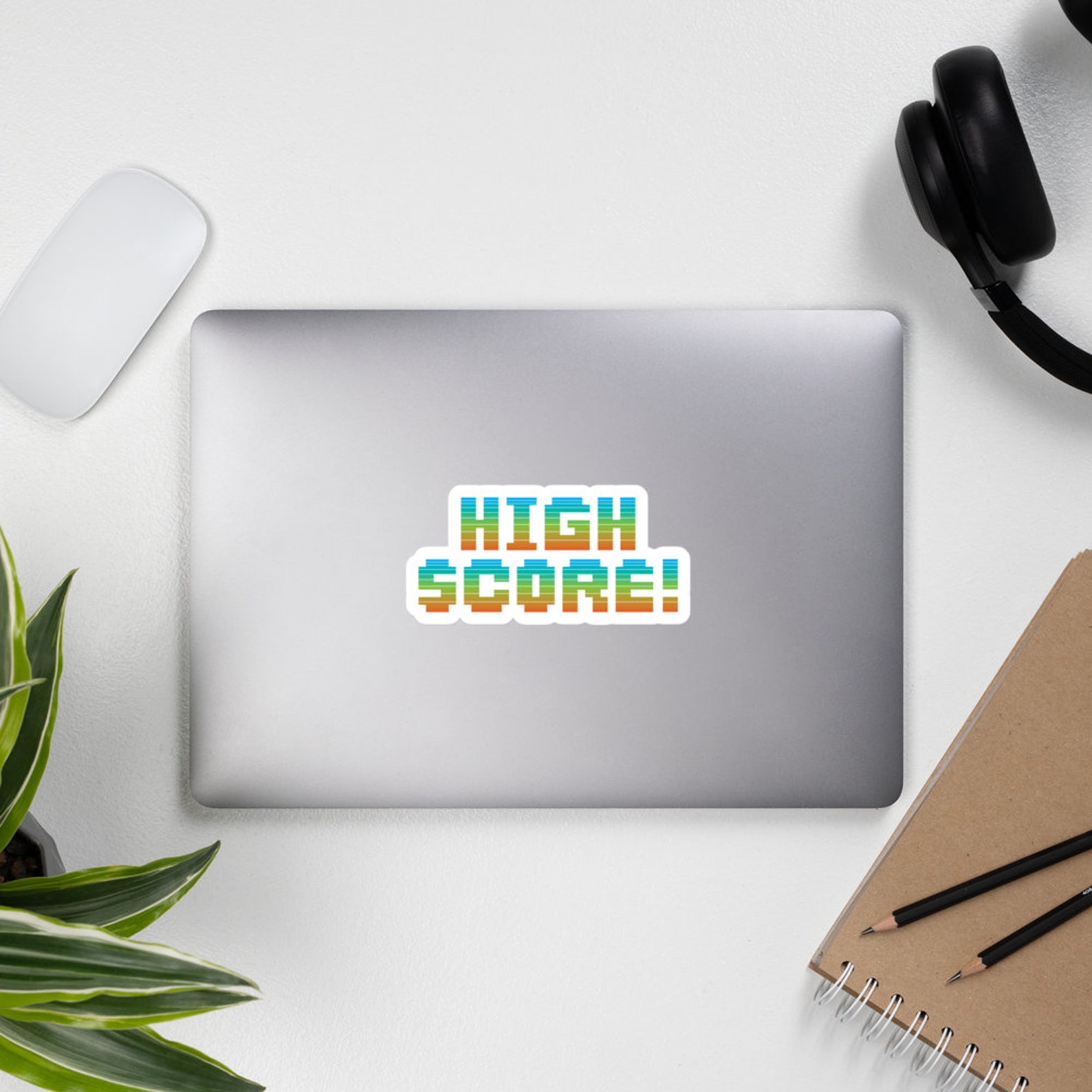 High Score! Retro Die Cut Sticker | Arcade Inspired Designs | Super ...