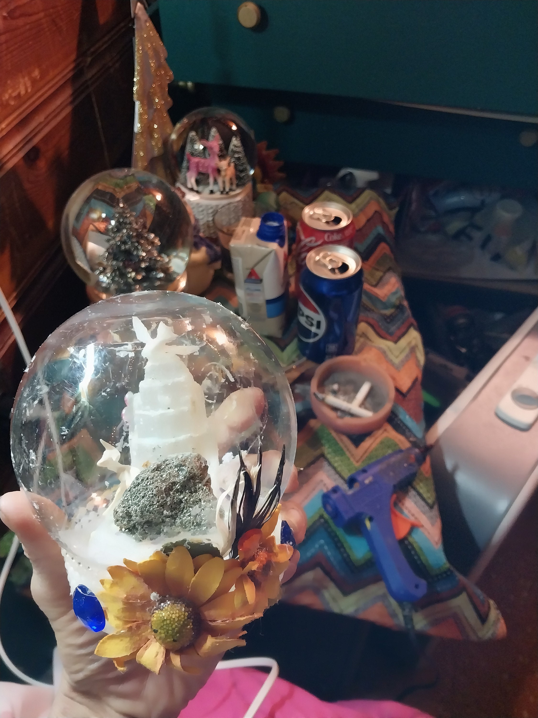 Magical Crystal Snow Globe - Etsy