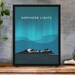 Northern Lights Digital Art Print Night Sky Wall Print Printable Wall ...
