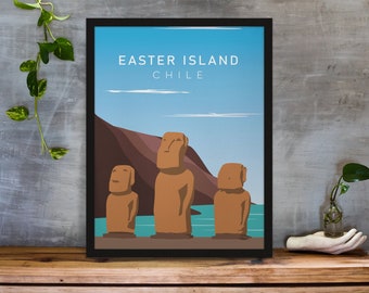 Easter Island Travel Poster - Etsy
