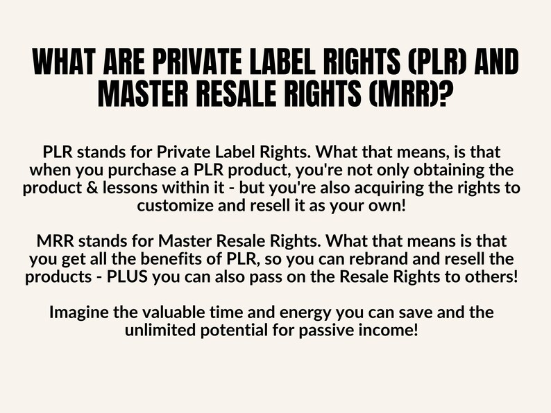 MRR Build a 6-figure Digital Product Brand Masterclass, Master Resell ...